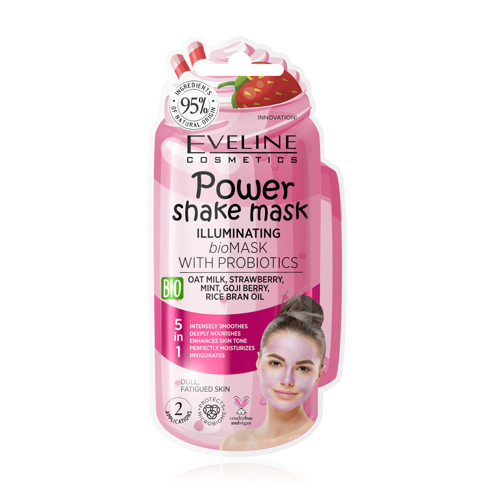 Eveline - 5 in 1 Pink Illuminating Power Shake Mask With Probiotics ...