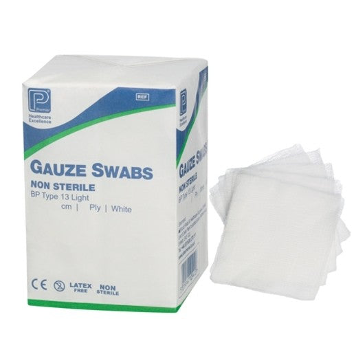 Gauze Swabs: 5 x 5cm 8 Ply x 100– LSF Dermal Fillers